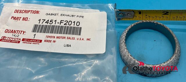 2007-2025 Toyota Exhaust Pipe Gasket, No. 2 17451-F2010 | Toyota Parts ...