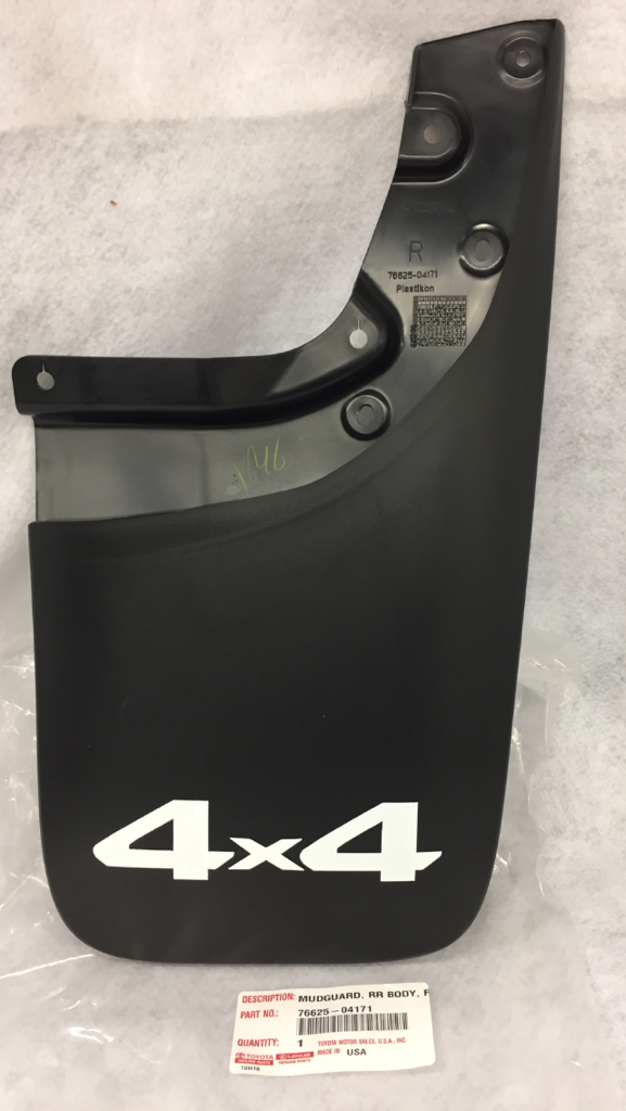 2005-2015 Toyota Tacoma Mud Flap (Right, Rear) 7662504171 | Toyota ...