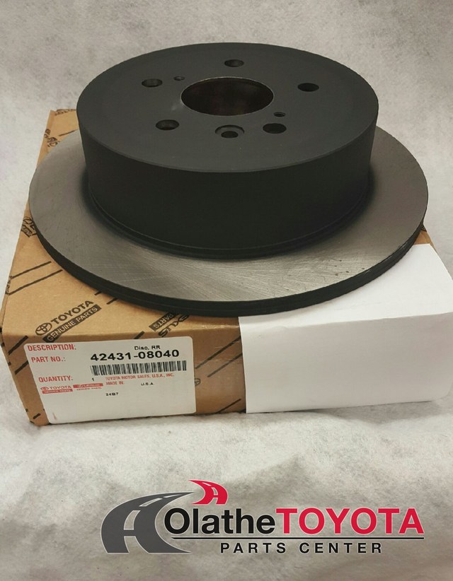 2004-2010 Toyota Sienna Disc Brake Rotor (Rear) 42431-08040 | Toyota ...