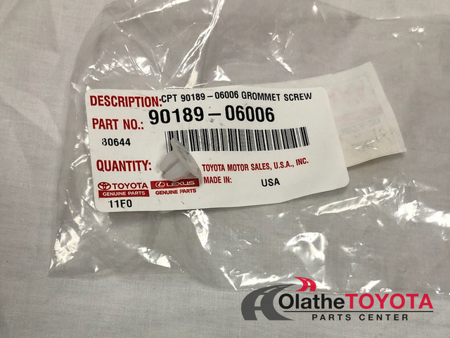 1995-2024 Toyota Rocker Molding Grommet 90189-06006 | Toyota Parts Center