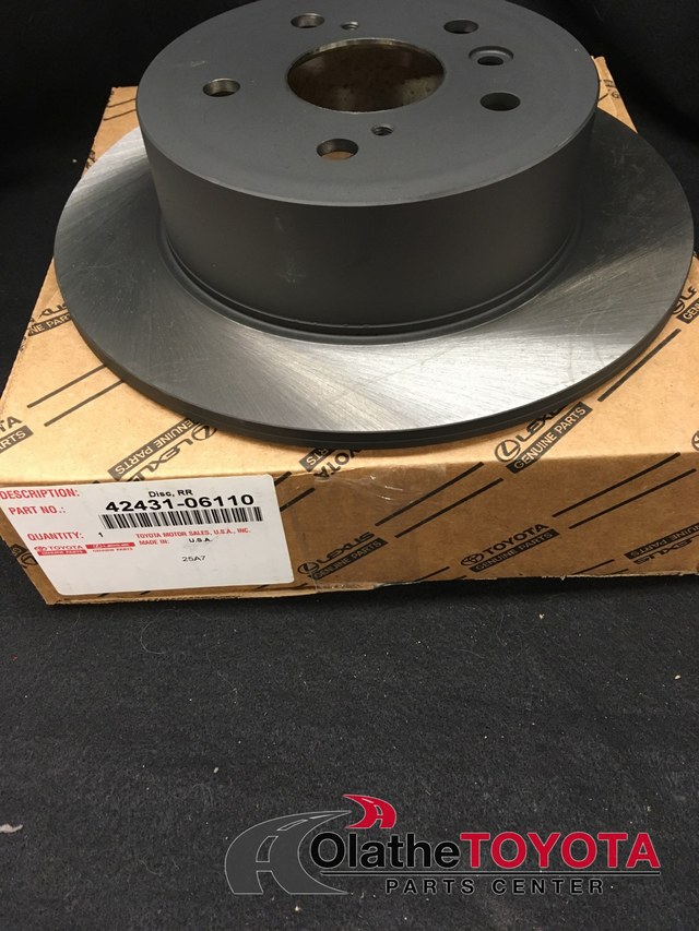 2007-2012 Toyota Disc Brake Rotor (Rear) 42431-06110 | Toyota Parts Center