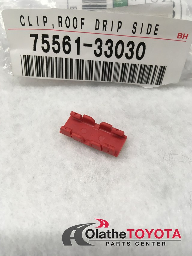 2002-2025 Toyota Drip Molding Clip 7556133030 | Toyota Parts Center