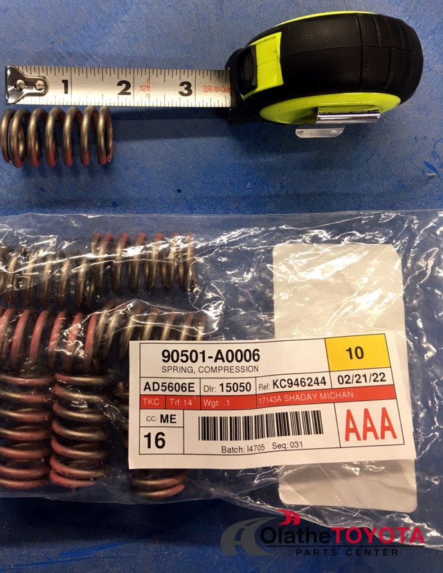 2001-2025 Toyota Exhaust Manifold Spring 90501-A0006 | Toyota Parts Center