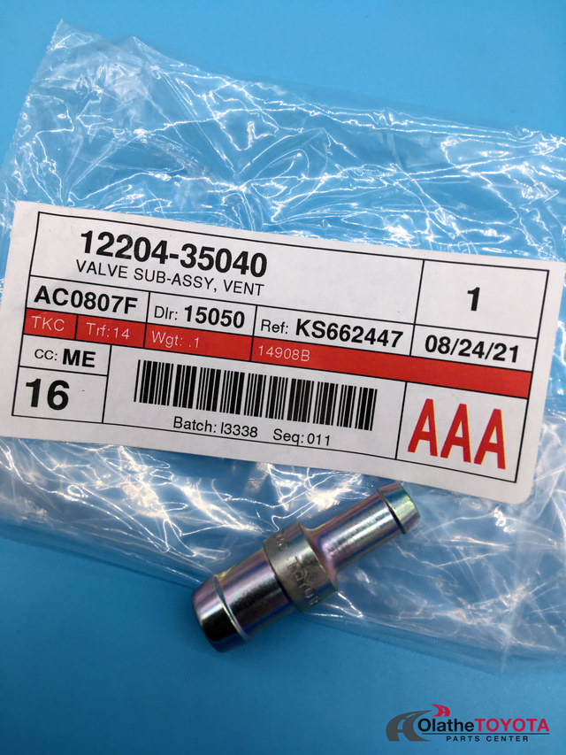 1986-1997 Toyota PCV Valve 12204-35040 | Toyota Parts Center