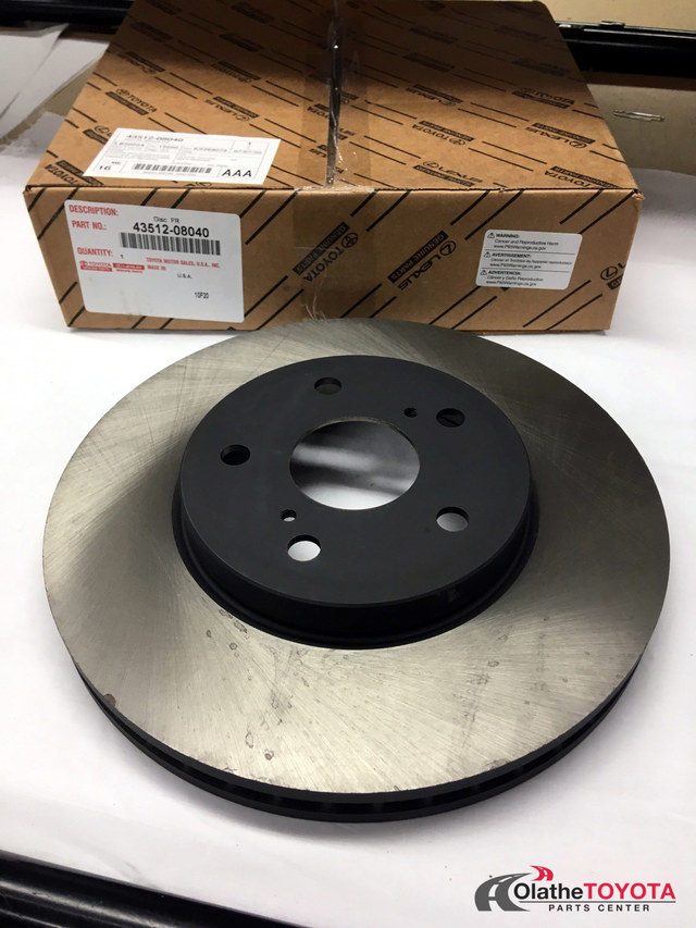 2004-2010 Toyota Disc Brake Rotor Front 43512-08040 | Toyota Parts Center