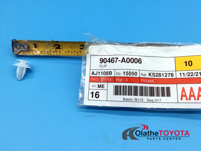 2002-2025 Toyota Lower Center Pillar Trim Clip 90467-A0006 | Toyota ...