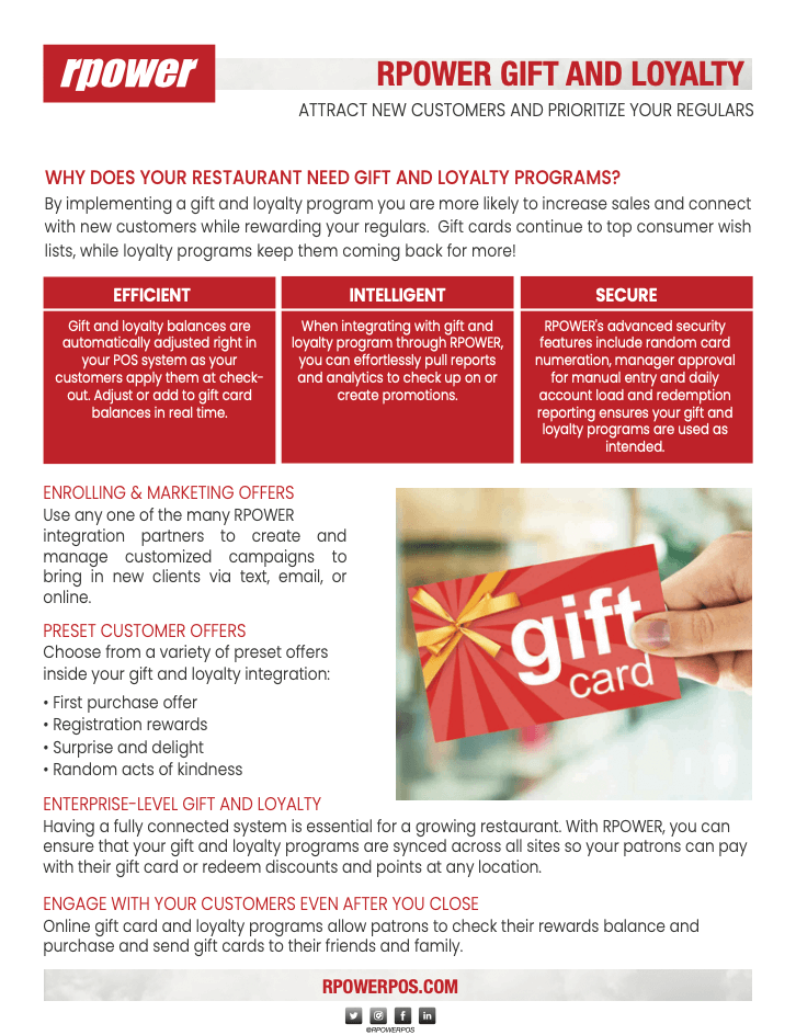 RPOWER Gift and Loyalty