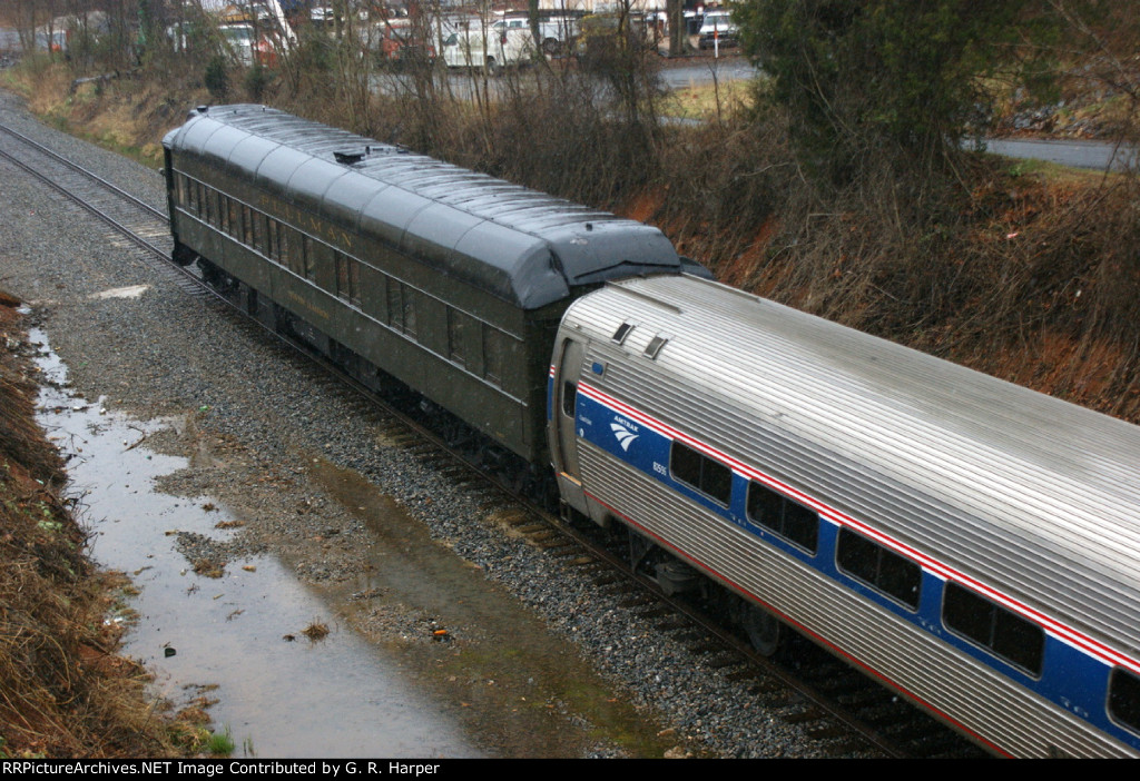 The Dover Harbor on the rear of Lynchburg Regional Train #156