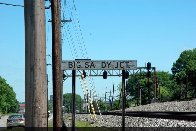 Big Sandy Junction station sign.