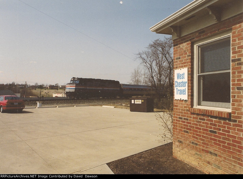 Ohio '3C' Test Train 1992 Approaching Tylesville Road grade crossing ...