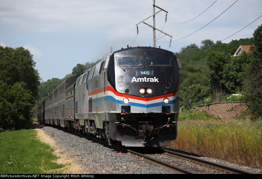 AMTK 145 on Empire Builder