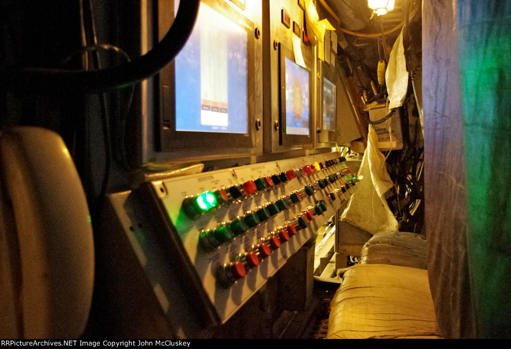 Earth Pressure Boring Machine control room