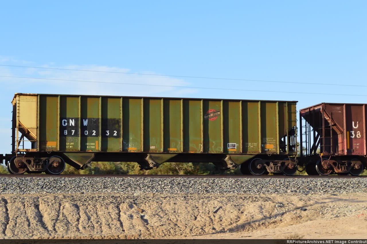 Old CNW hopper in decent shape