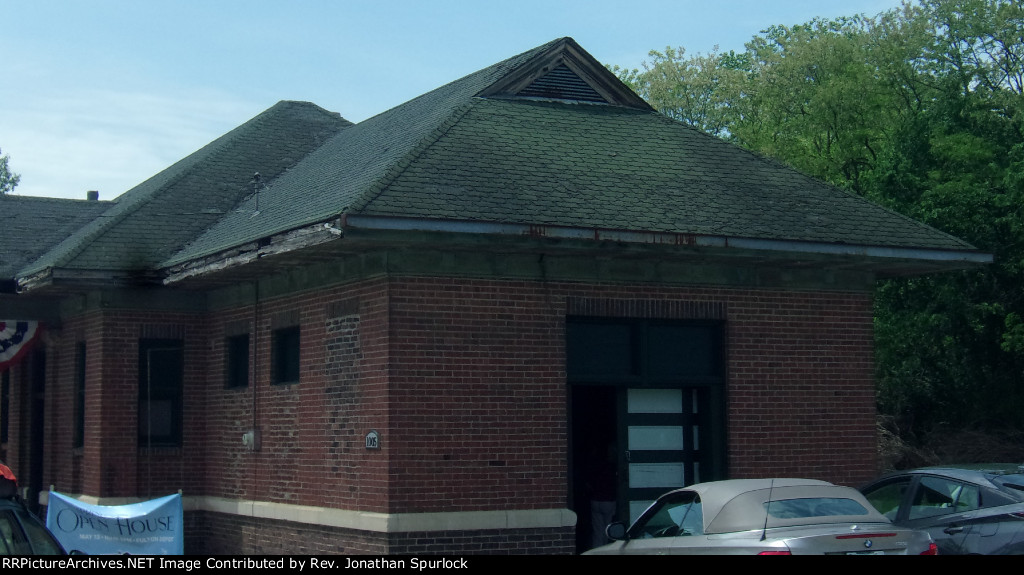 North side of Fulton, MO railroad depot