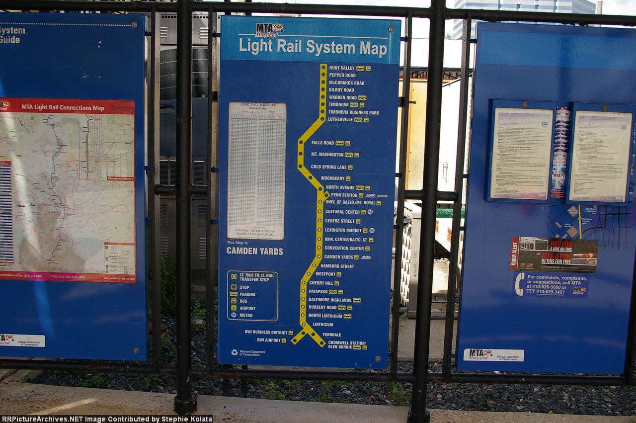 BALTIMORE LIGHT RAIL MTA MAP