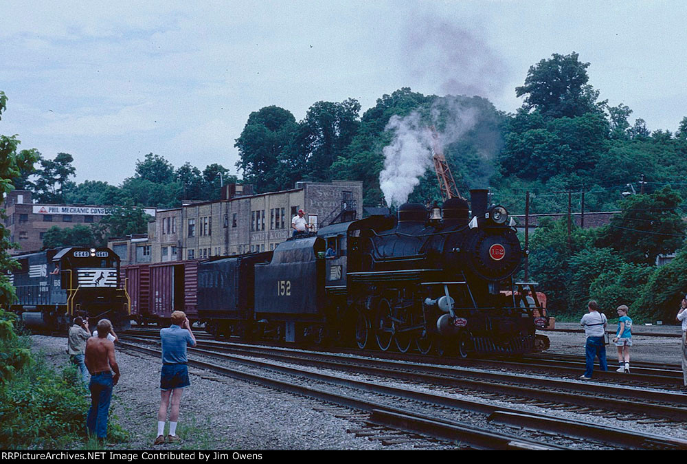 L&N 152 being serviced at Asheville