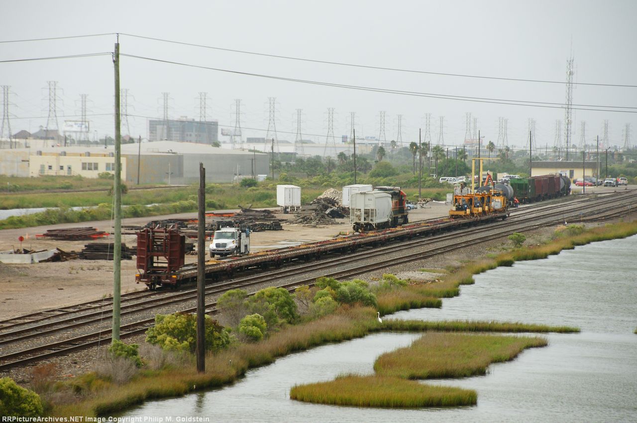 Welded rail train in Middle Yard