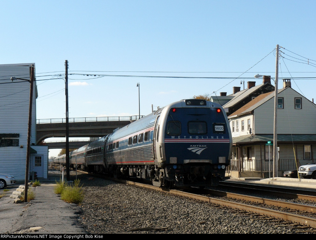 The one-of-a-kind Amtrak conference car on the rear
