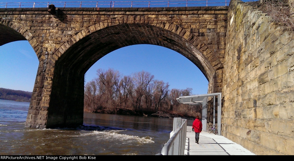 The new pedestrian underpass at Shocks Mill Bridge