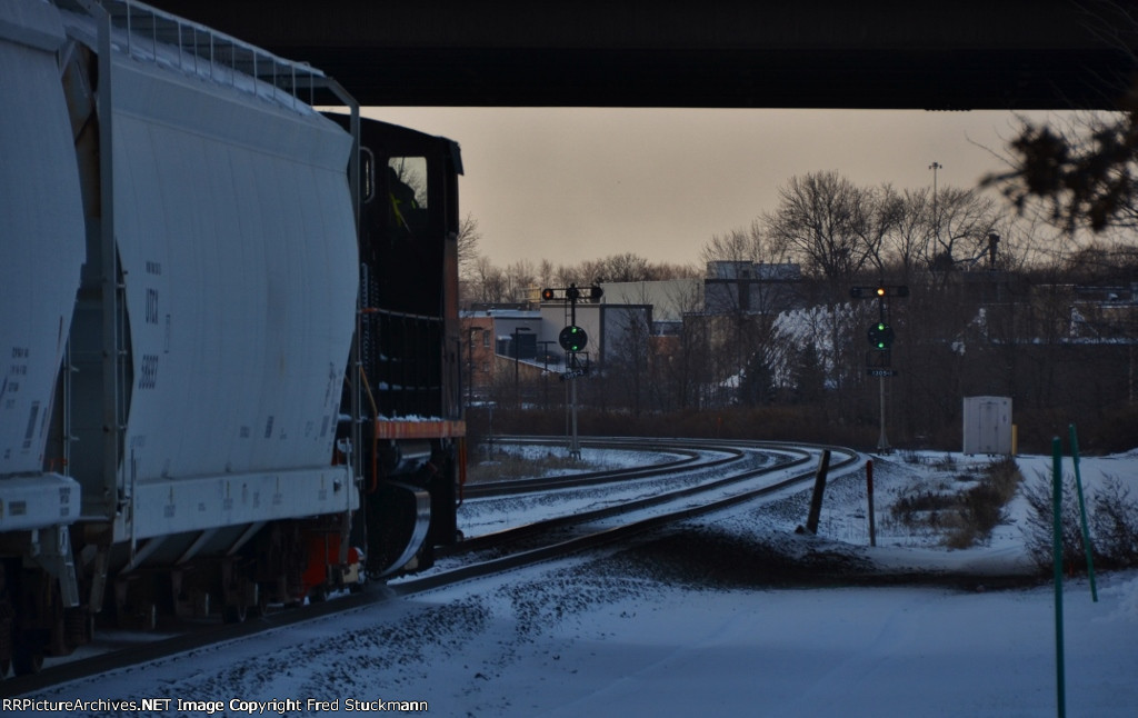 AB 1502 clear west at Exchange St.