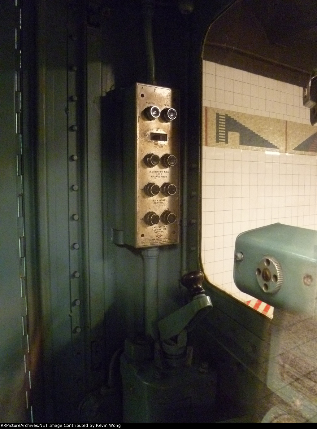 Cab of IRT World's Fair R33 Single Unit 9306