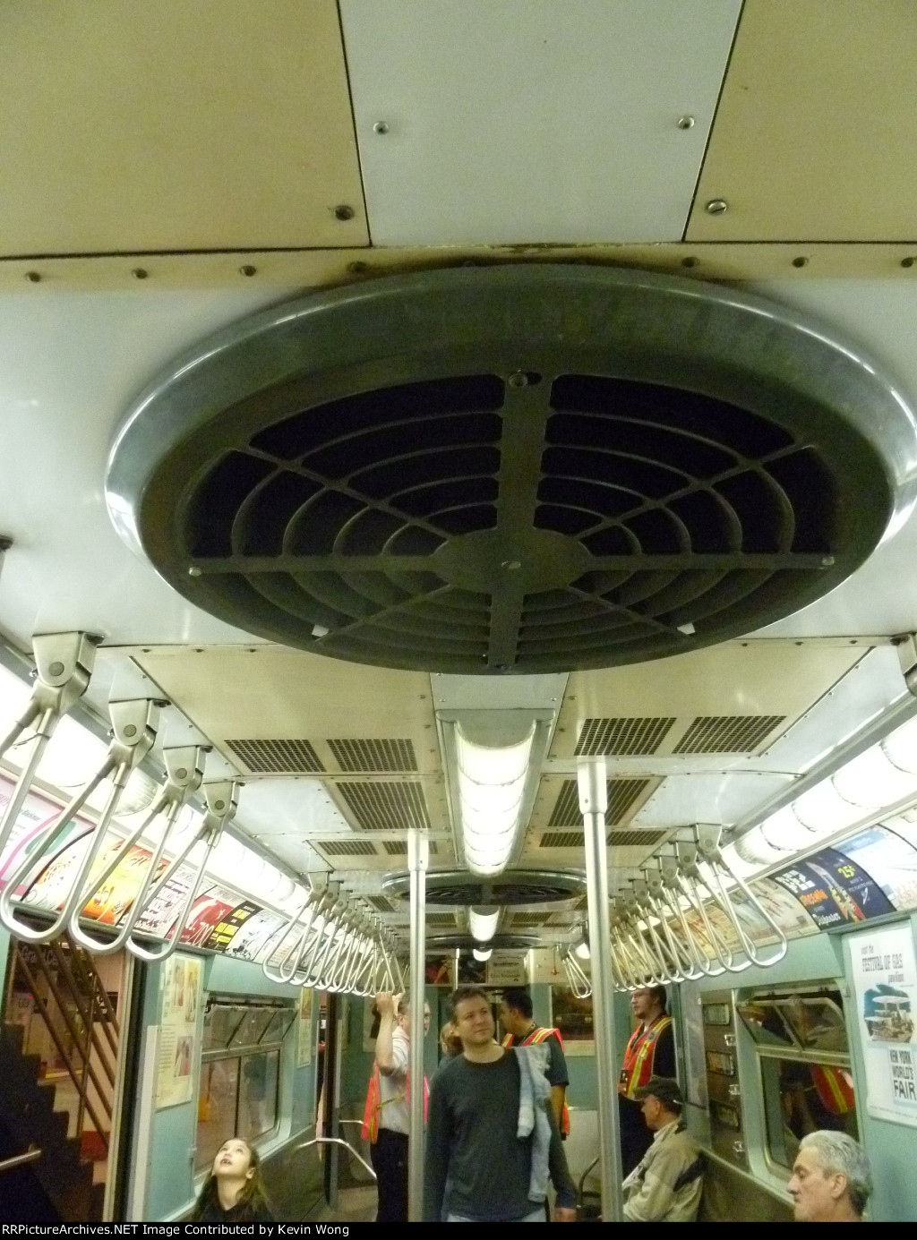 Interior of IRT World's Fair R33 Single Unit 9306