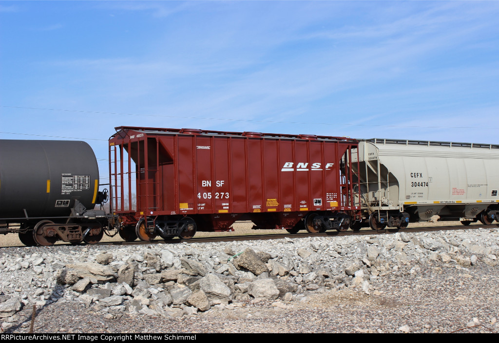 Re-Painted Ex-Santa Fe 2 Bay Covered Hopper GA-204