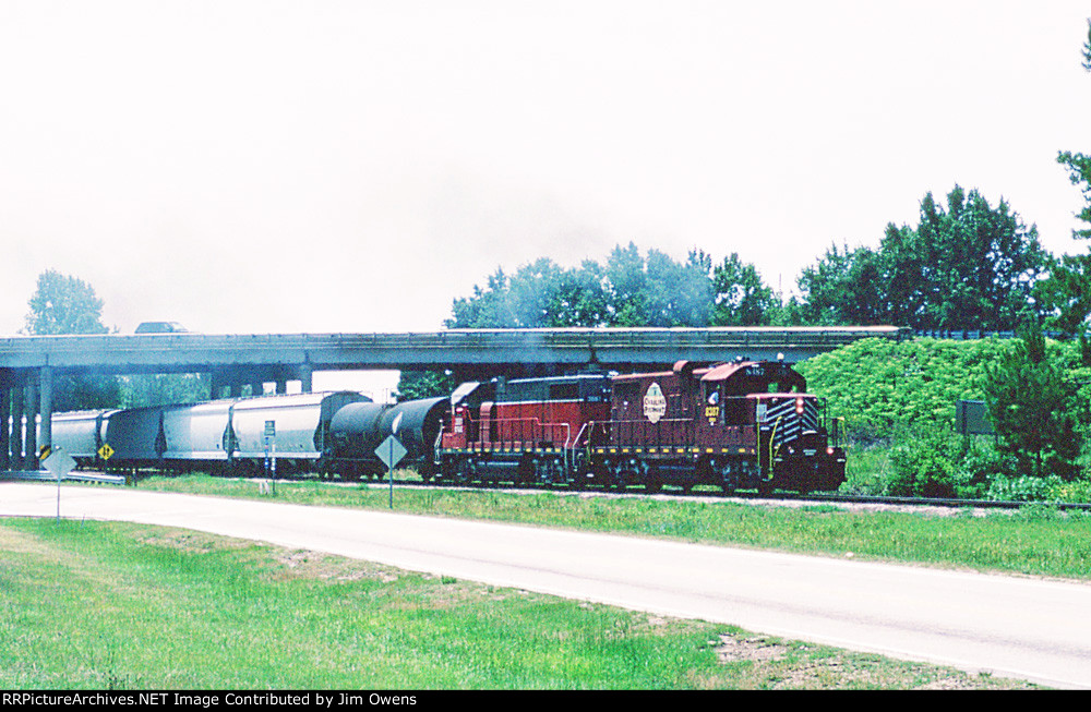 CPDR 8387 westbound under I-385 bridge