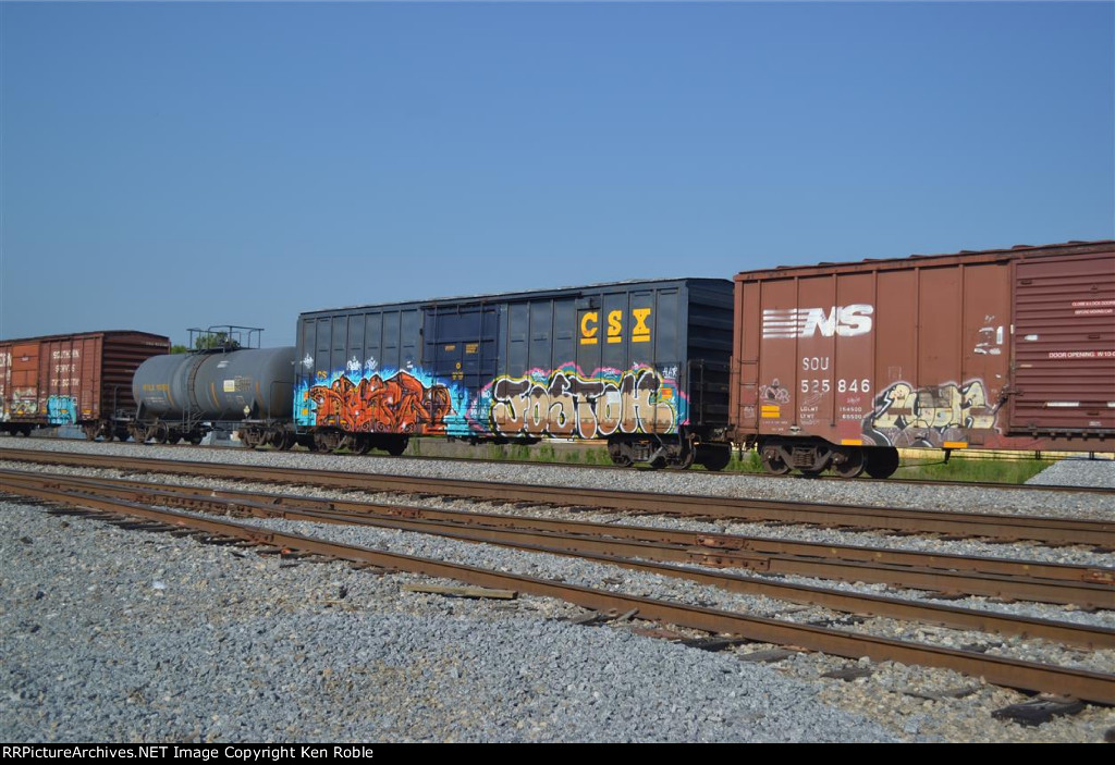 CSX boxcar tagged