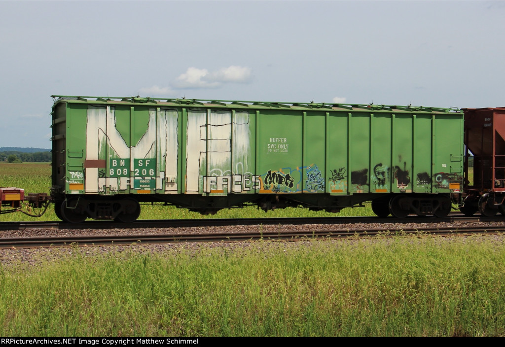 BNSF Green Airslide Buffer Car