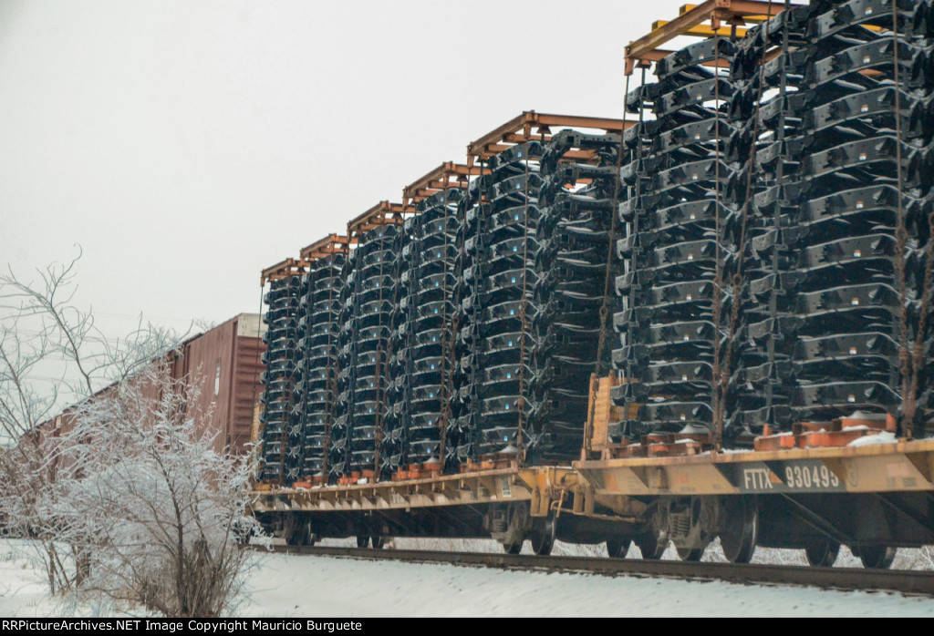 FTTX Flat Car with Truck Frames