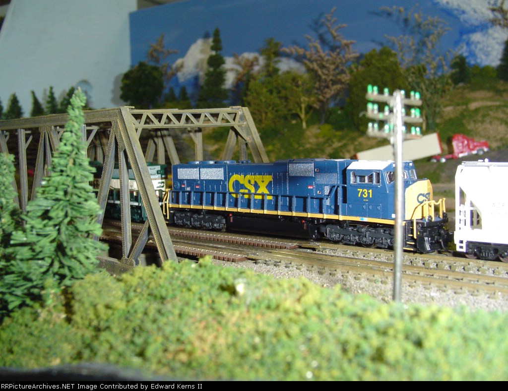 CSX 731 Custom Paint (By My Father)