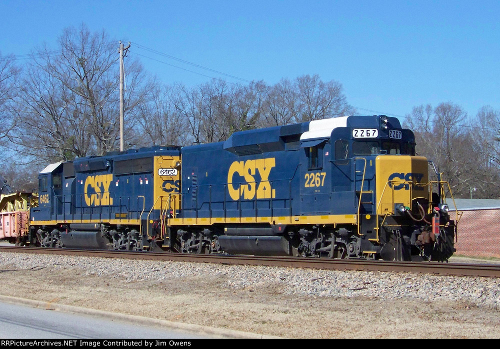 CSx work train power, laying over for the weekend.