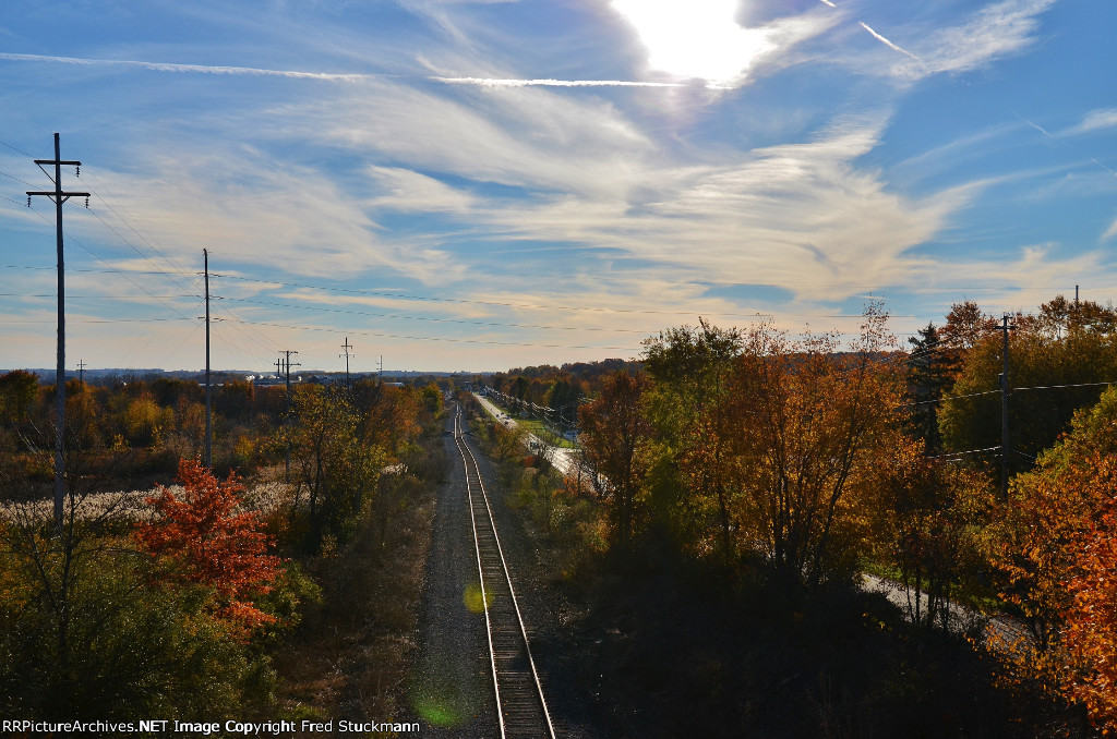 A beautiful bright late October afternoon.