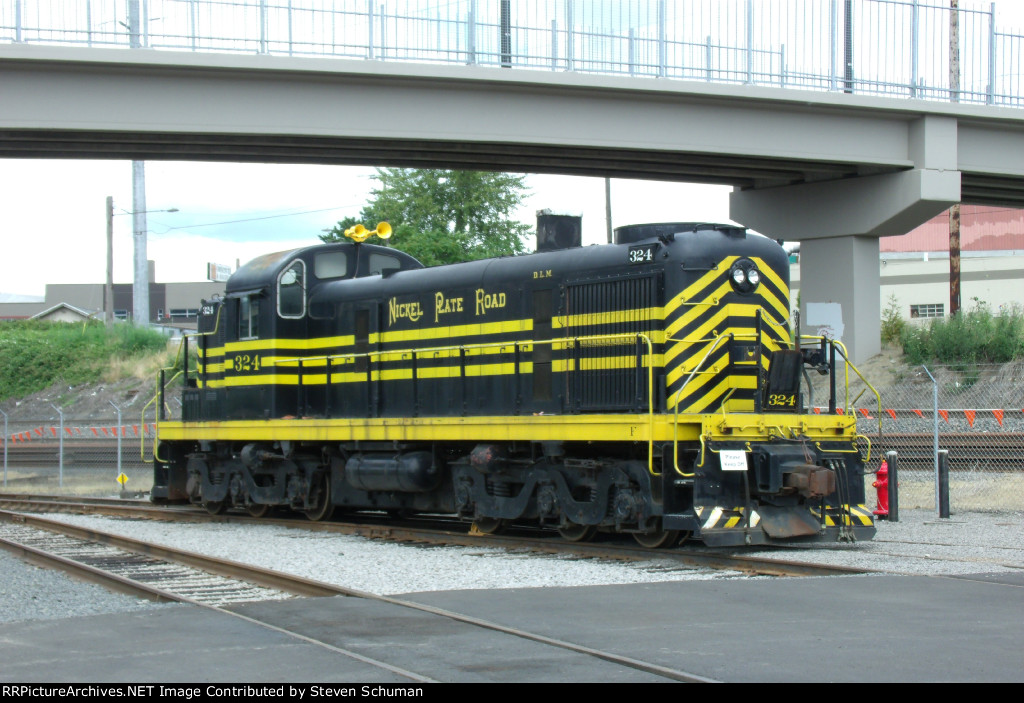 Sitting outside Oregon Rail Heritage Museum