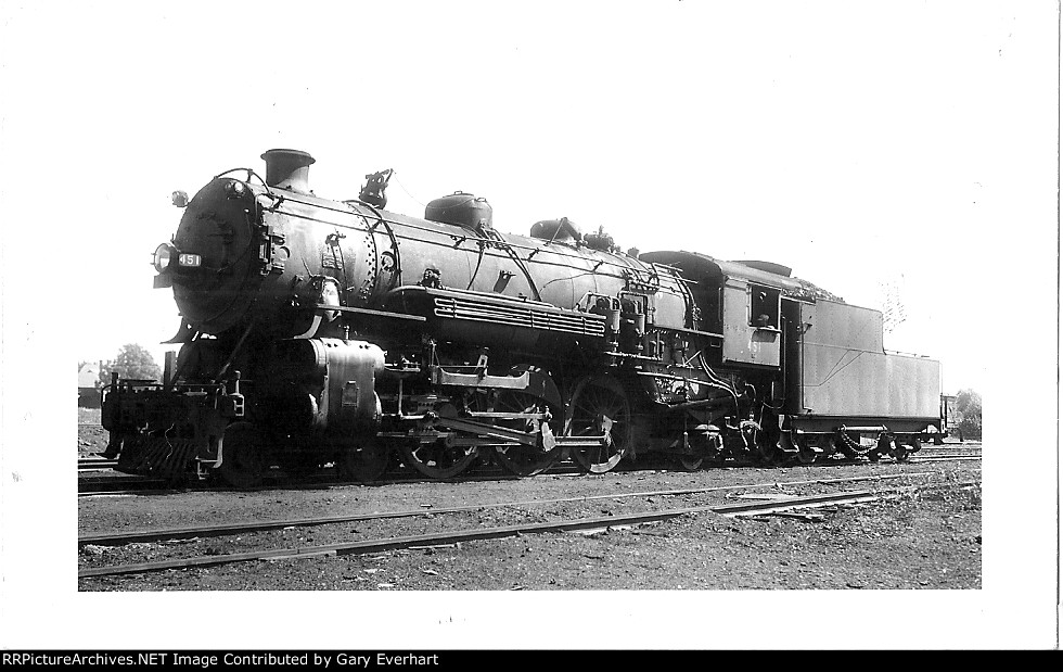 CIL 4-6-0 #451 - Chicago, Indianapolis & Lousville (Monon)