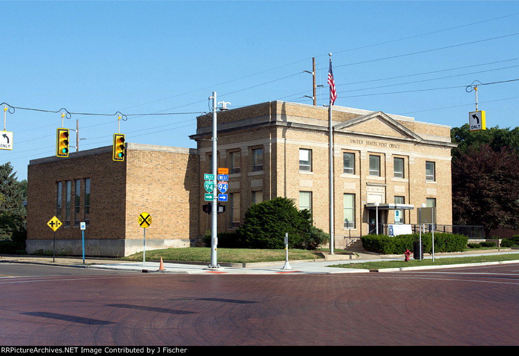 Albion, Michigan, in the early morning