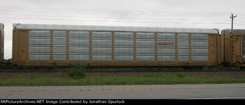 TTGX 704947, with BNSF rack