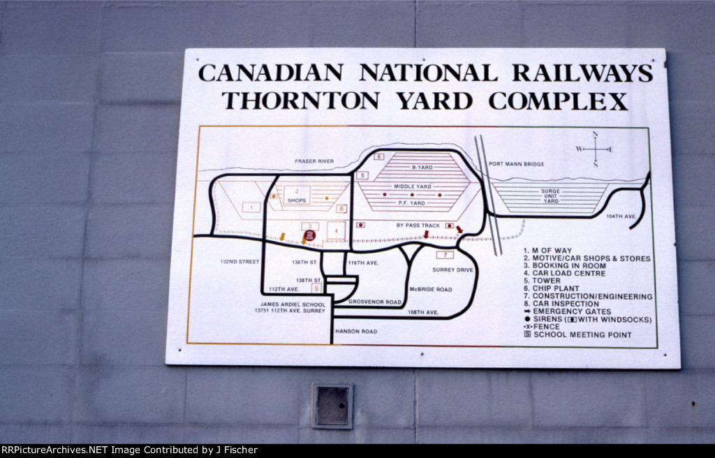 Thornton Yard complex map