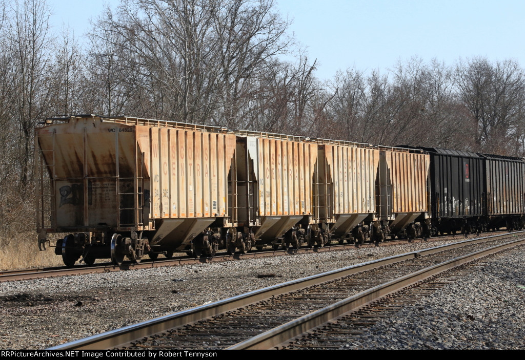 Mixed Freight Cars and Locomotives