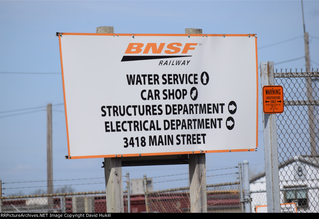 BNSF Northtown Yard sign, Minneapolis MN