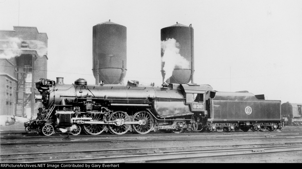 CNJ 4-6-2 #832 - Central RR of New Jersey