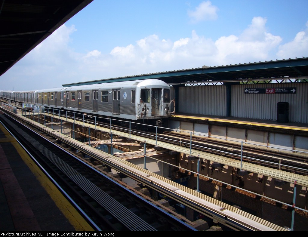 J train leaving 121 Street for Broad Street in Lower Manhattan