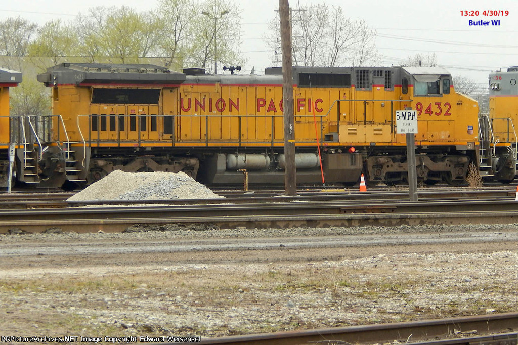 Asleep near the shuttered engine shop