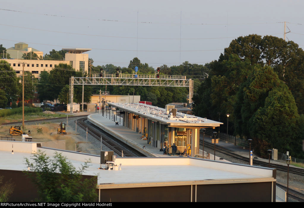 Counting from left to right, track 3 signal is not in service
