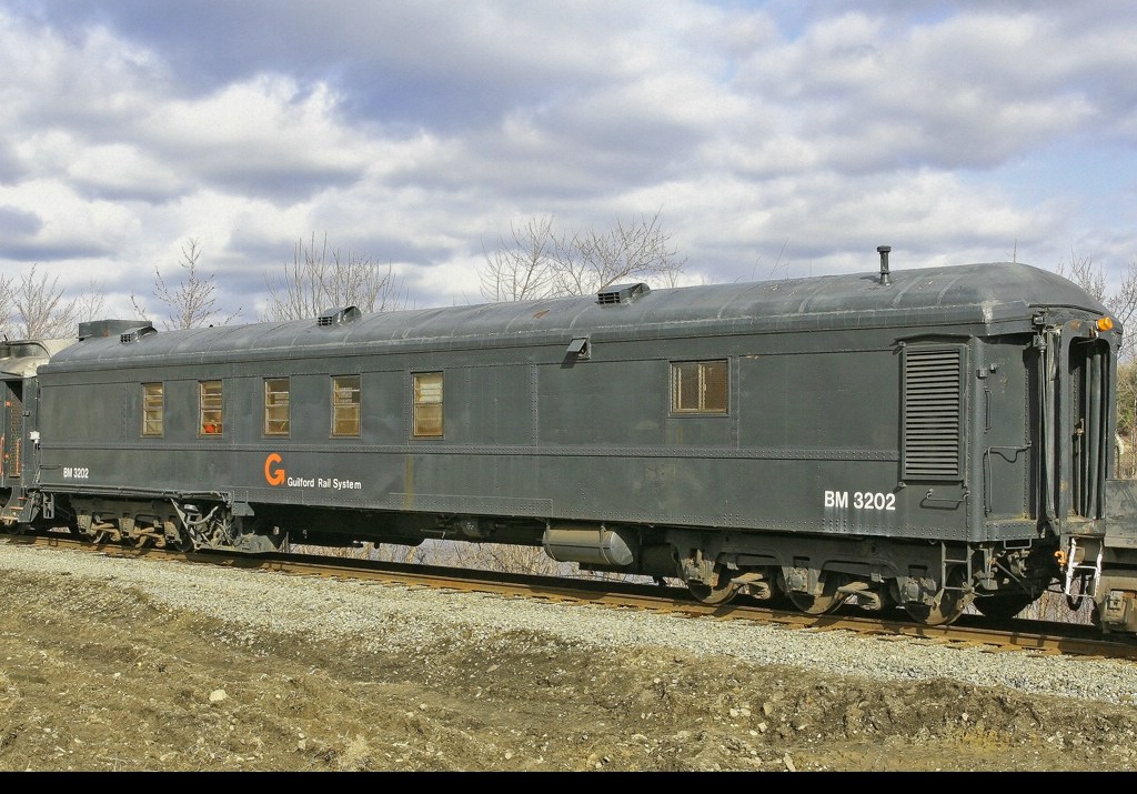 Cars on Guilfords wreck train in Bangor Photo 7