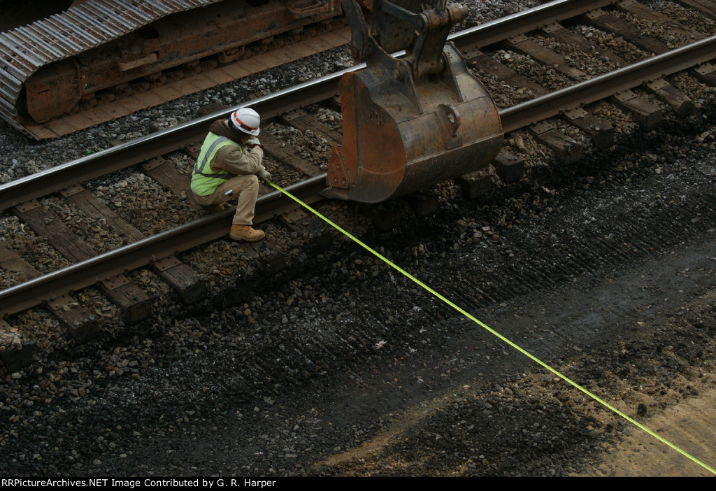 A look at track alignment up close