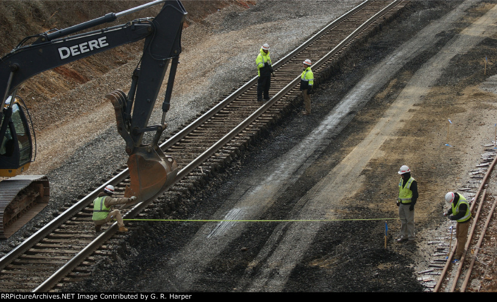 One more look at track alignment between rail and stake
