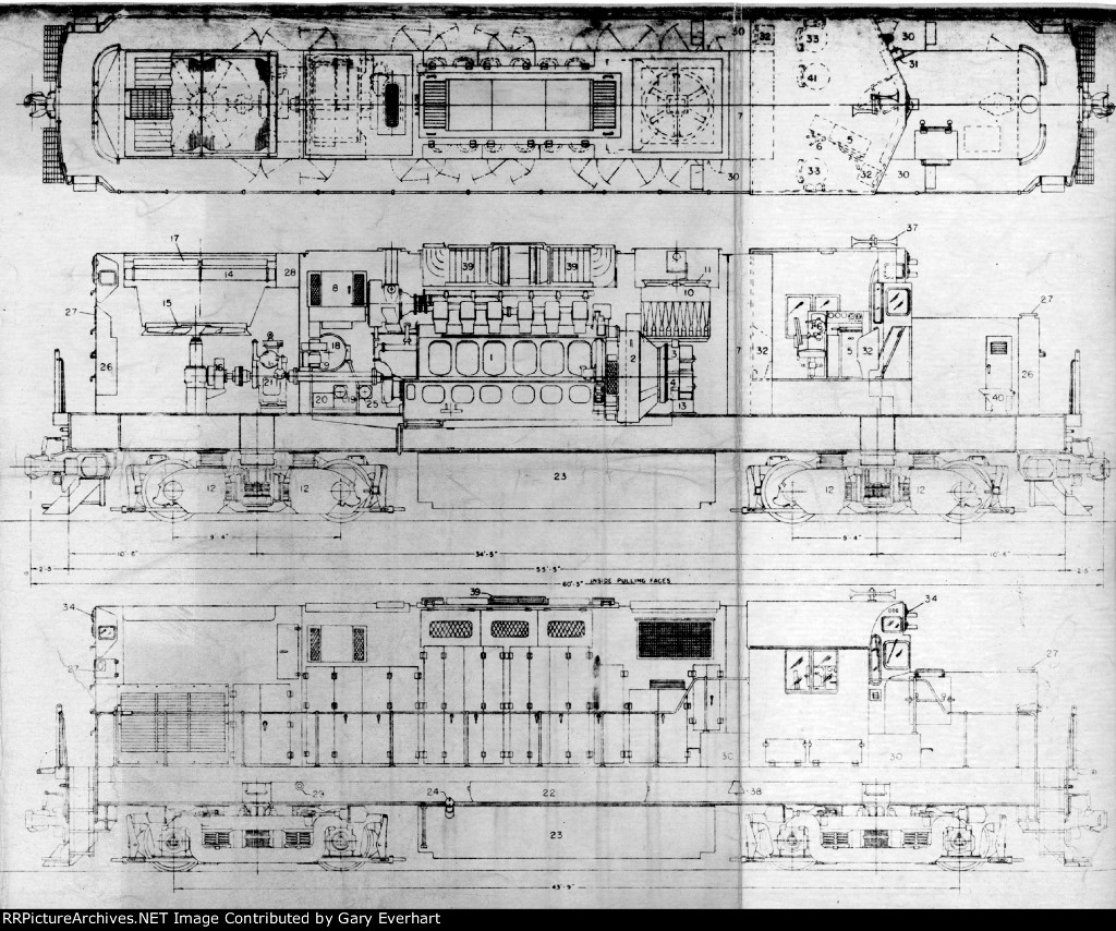 Monon ALCO Century 420 Schematics - 2 of 3