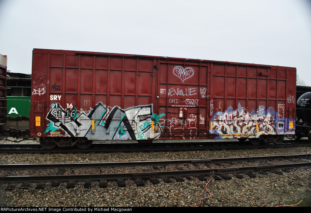 SRY 9116 50-6 ft Single Door Excess Height Boxcar